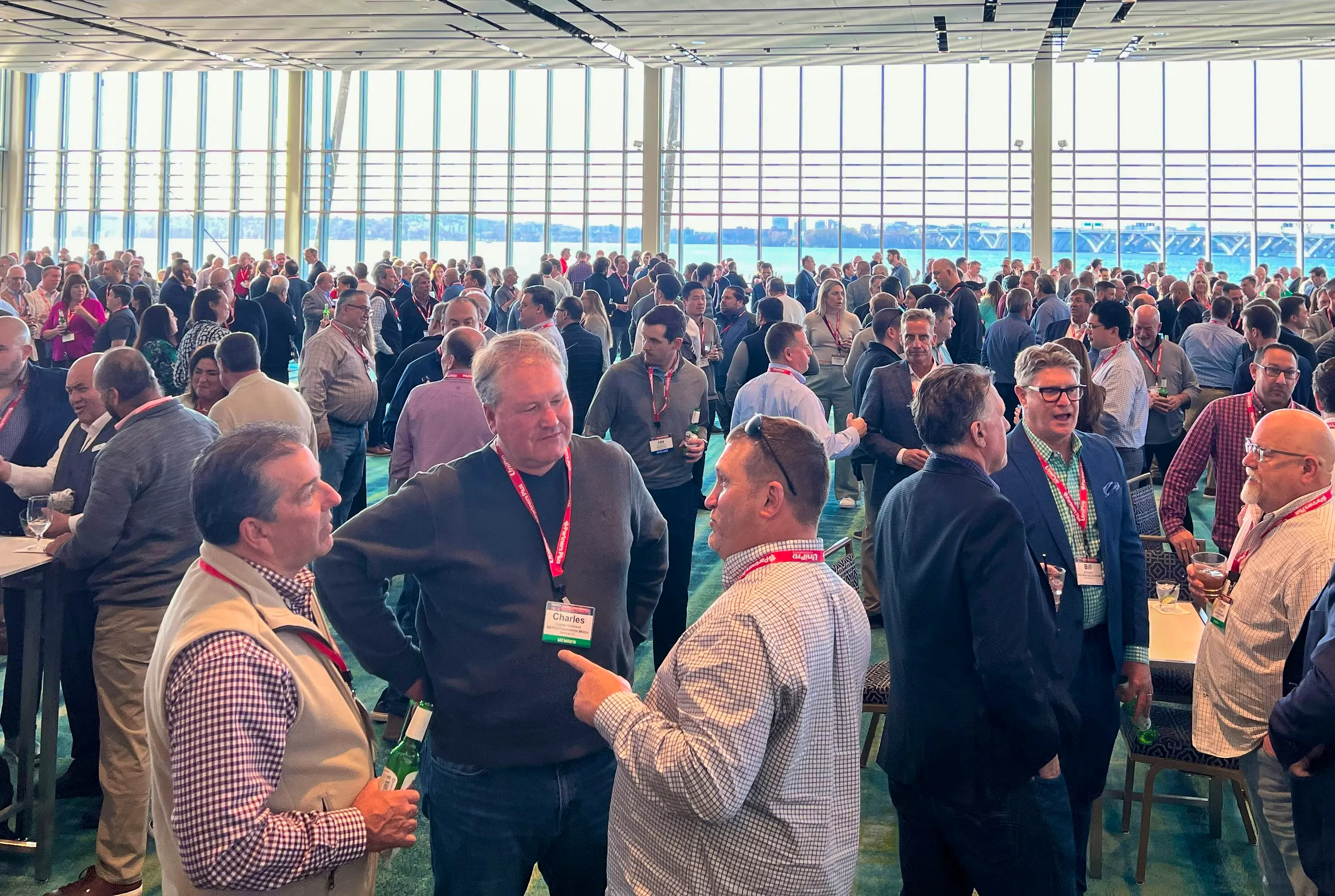 Group of Members and Suppliers enjoying welcome reception at UniPro event
